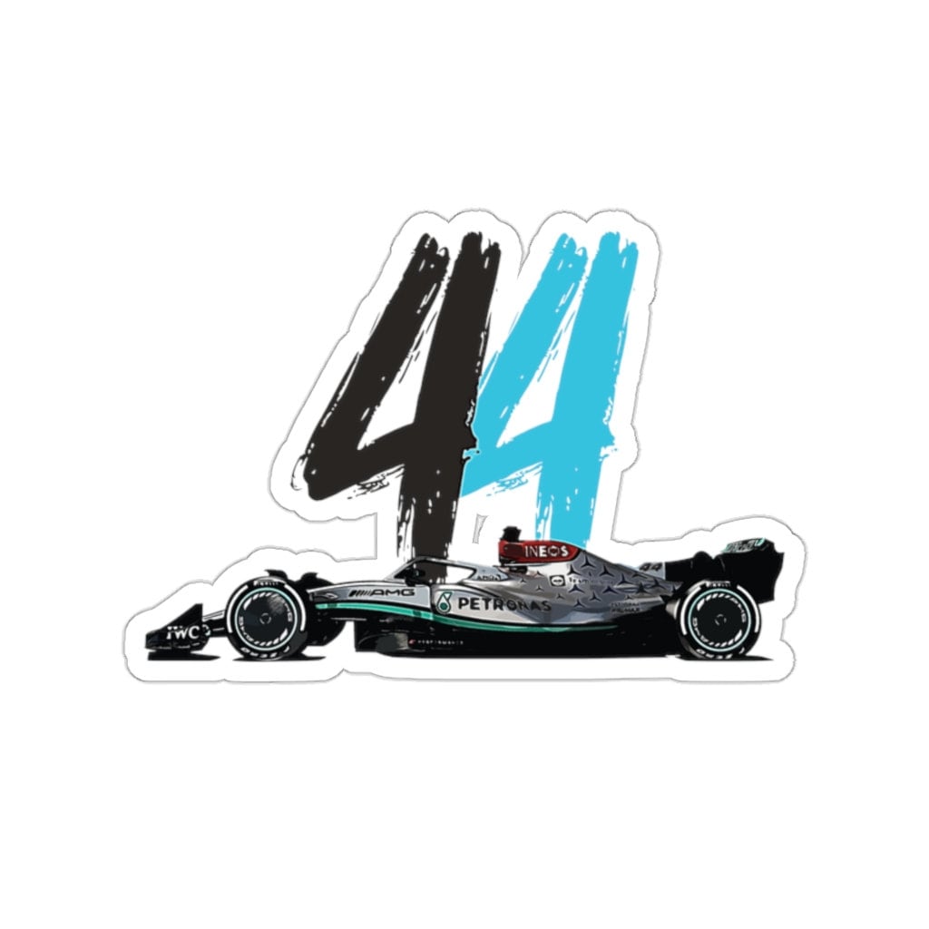Lewis Hamilton Number 44 Mercedes Car Sticker - Etsy