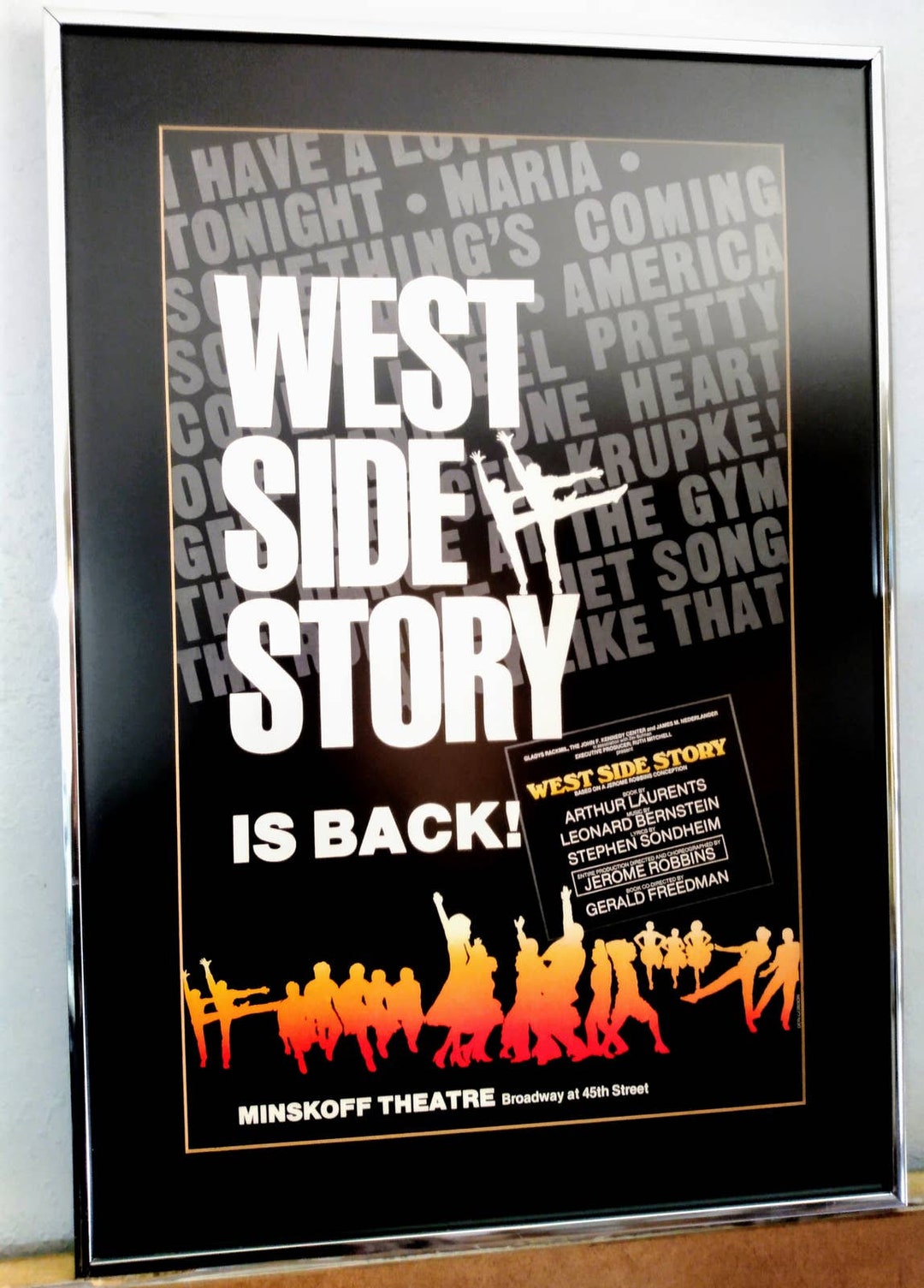 West Side Story 1980 Framed Poster - Etsy
