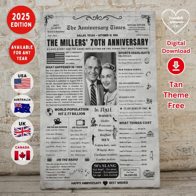 1955 Newspaper - Etsy