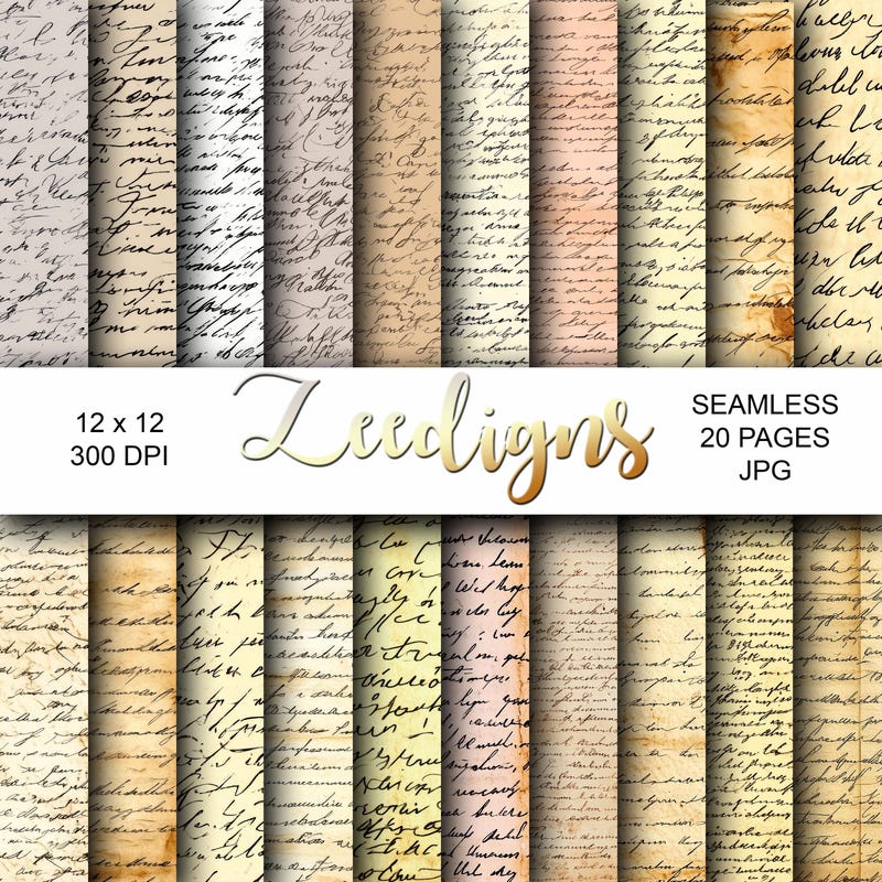 Old Cursive Writing - Etsy