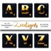 Scrabble Alphabet Gold VIP Clipart Scrapbooking Digital Set Printable ...