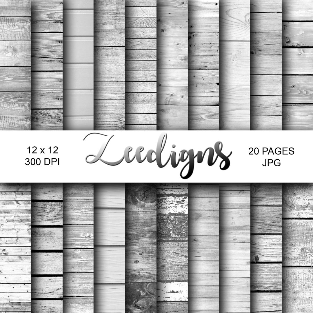 Wood White Digital Scrapbook Printable Digital Paper | Colored Wood ...