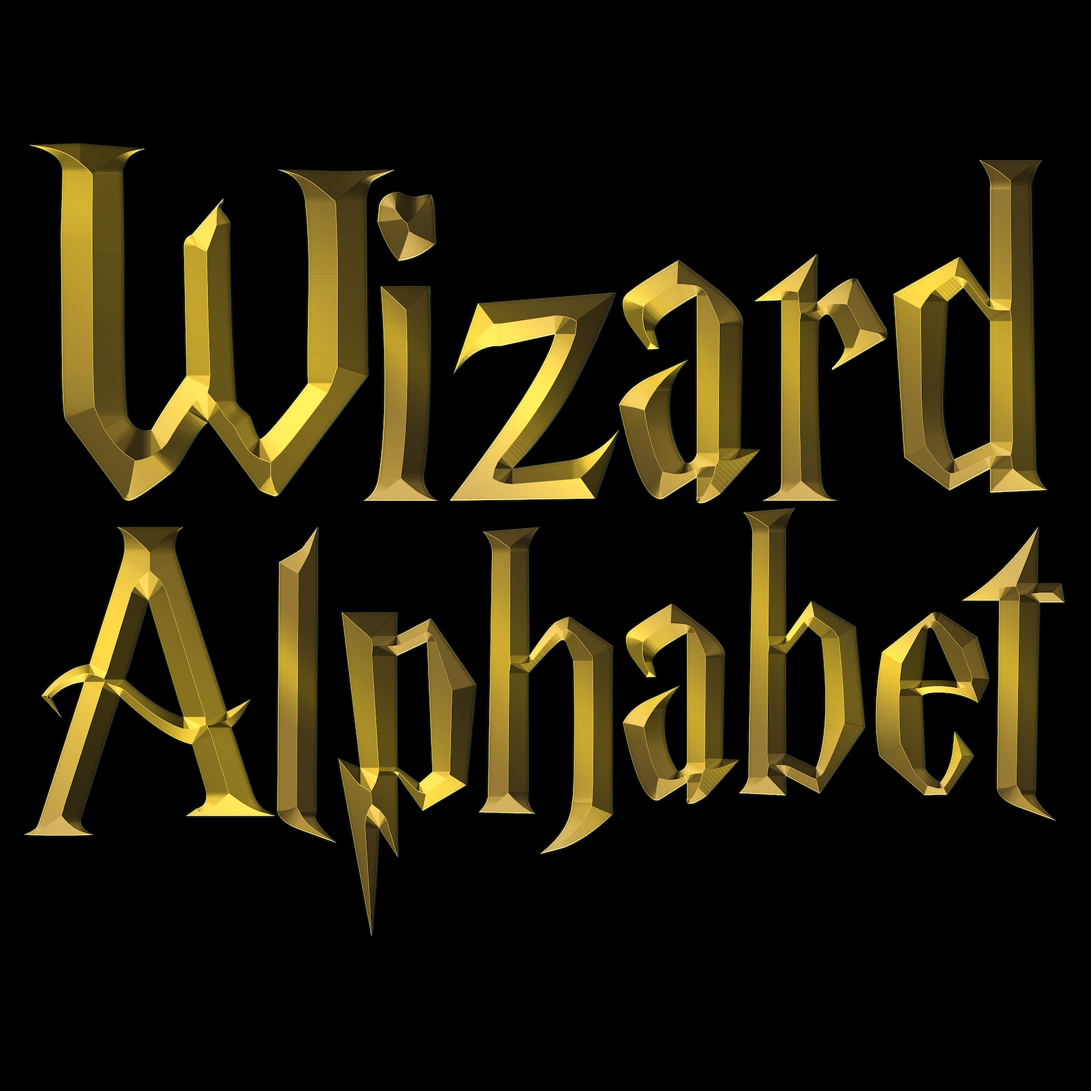 Wizard Alphabet Clipart Scrapbooking Digital Set Printable Paper ...