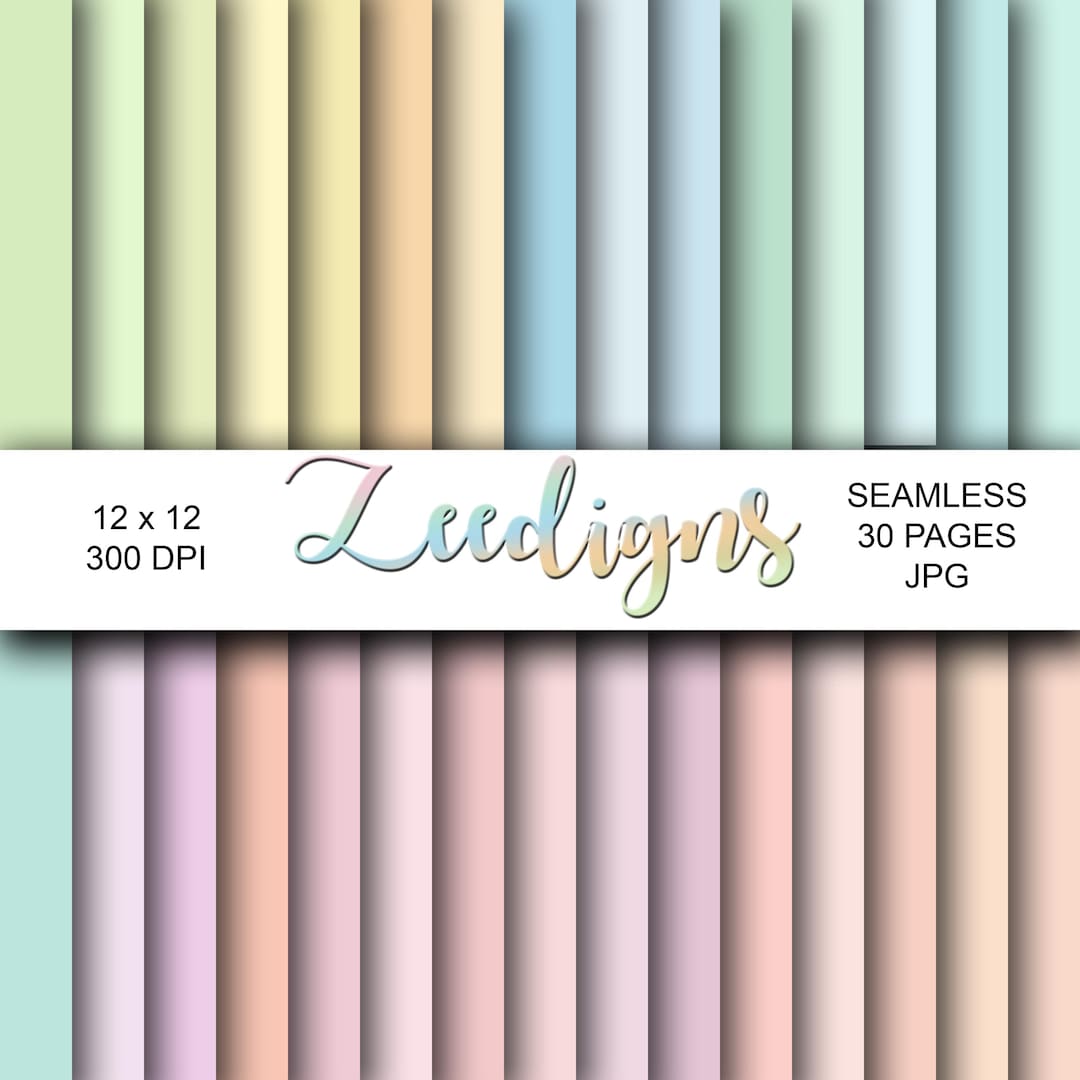 Pastel Colors 1 Seamless Digital Scrapbook Printable Paper | Soft ...