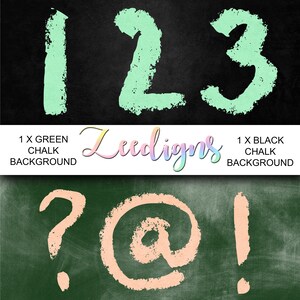 Pastel Chalk Alphabet Clipart Scrapbooking Digital Set Printable Paper ...