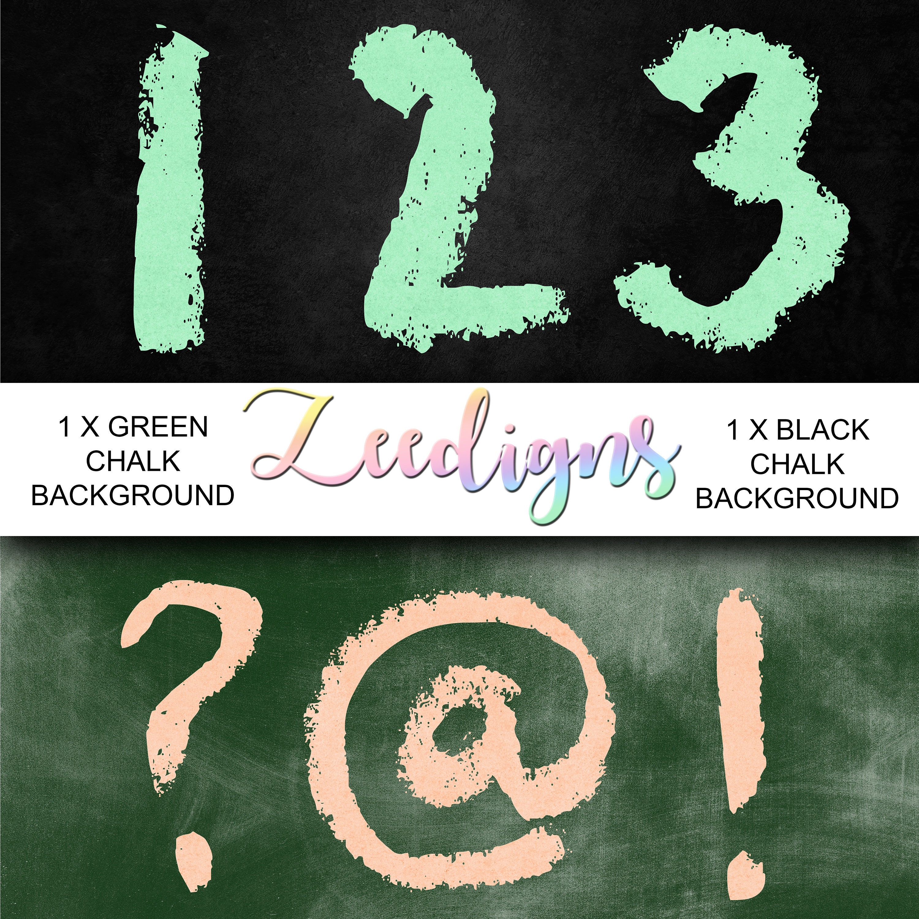 Pastel Chalk Alphabet Clipart Scrapbooking Digital Set - Etsy