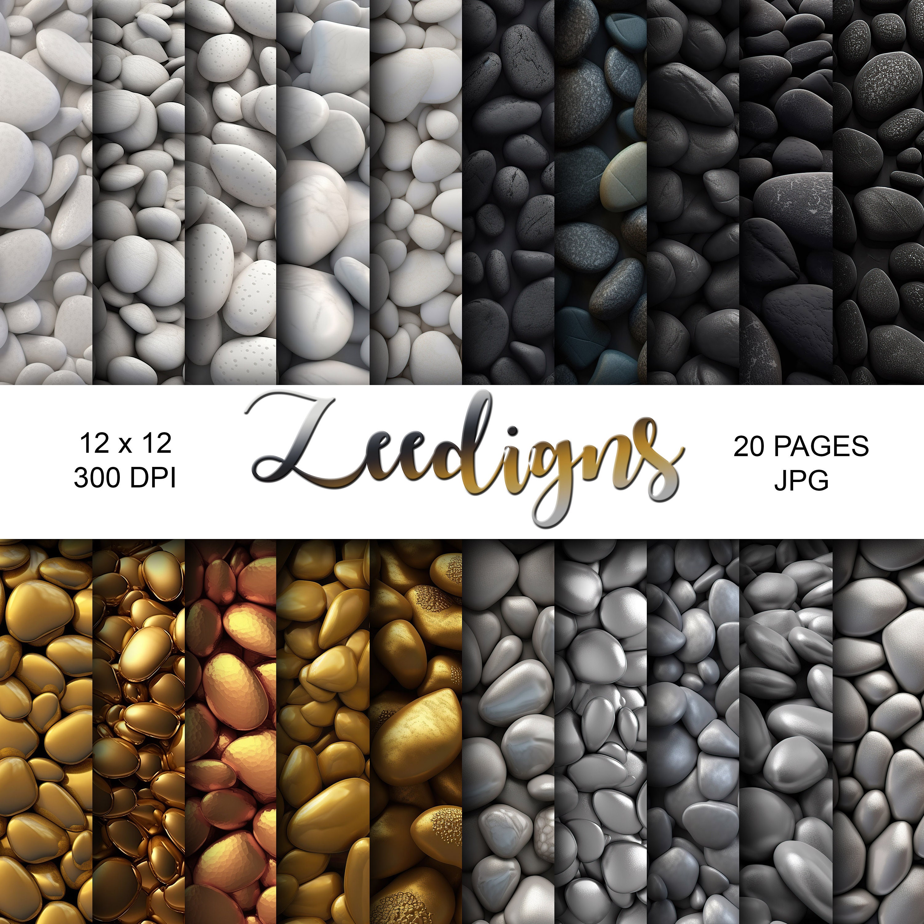 Pebbles Digital Scrapbook Printable Paper Digital Paper - Etsy