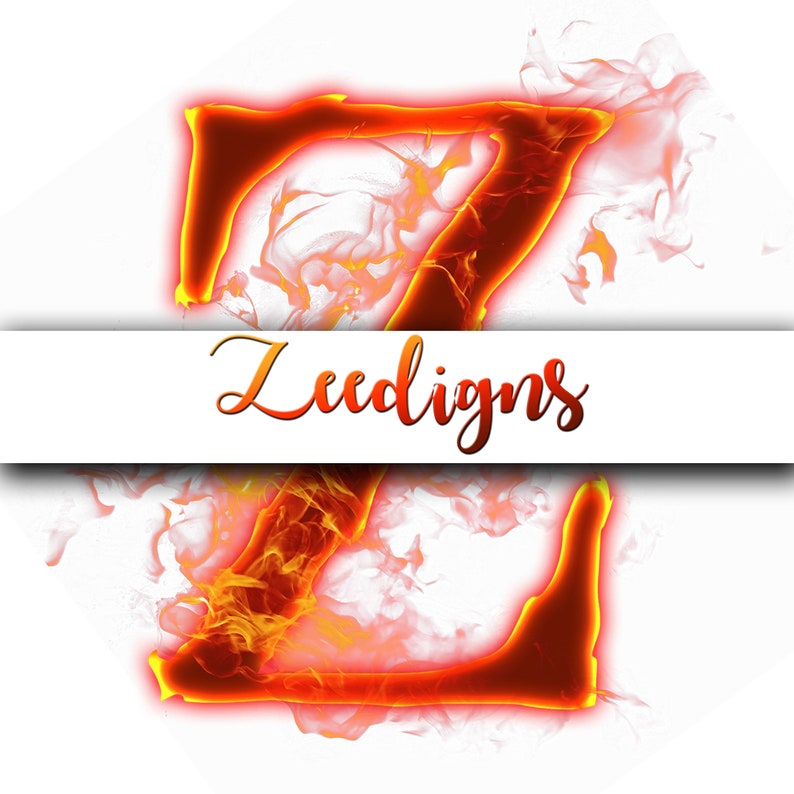 Fire Alphabet 2 Clipart Scrapbooking Digital Set Printable Paper | Fire ...