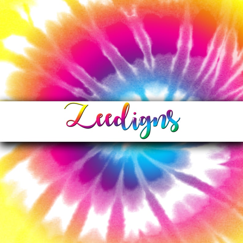 Rainbow Tie Dye Digital Scrapbook Printable Paper | Digital Paper ...