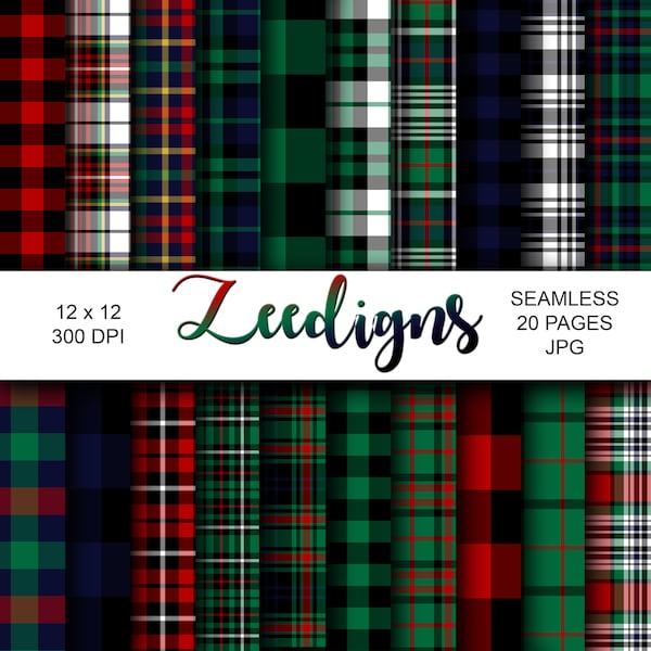 Tartan Paper - Etsy