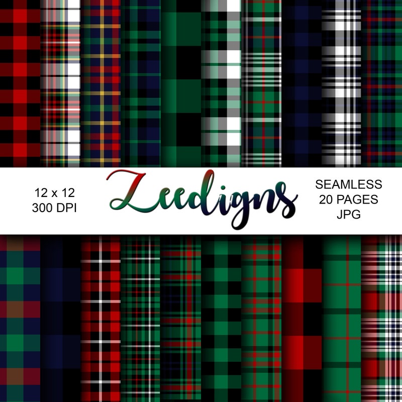 Tartan Paper - Etsy