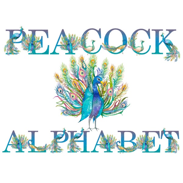 Peacock Watercolor - Etsy