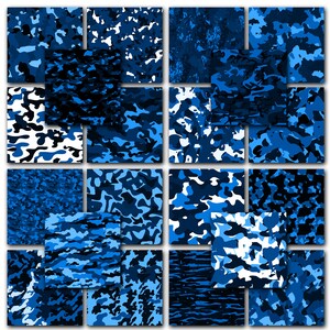 Camouflage Seamless Blue Digital Scrapbook Printable Paper | Digital ...