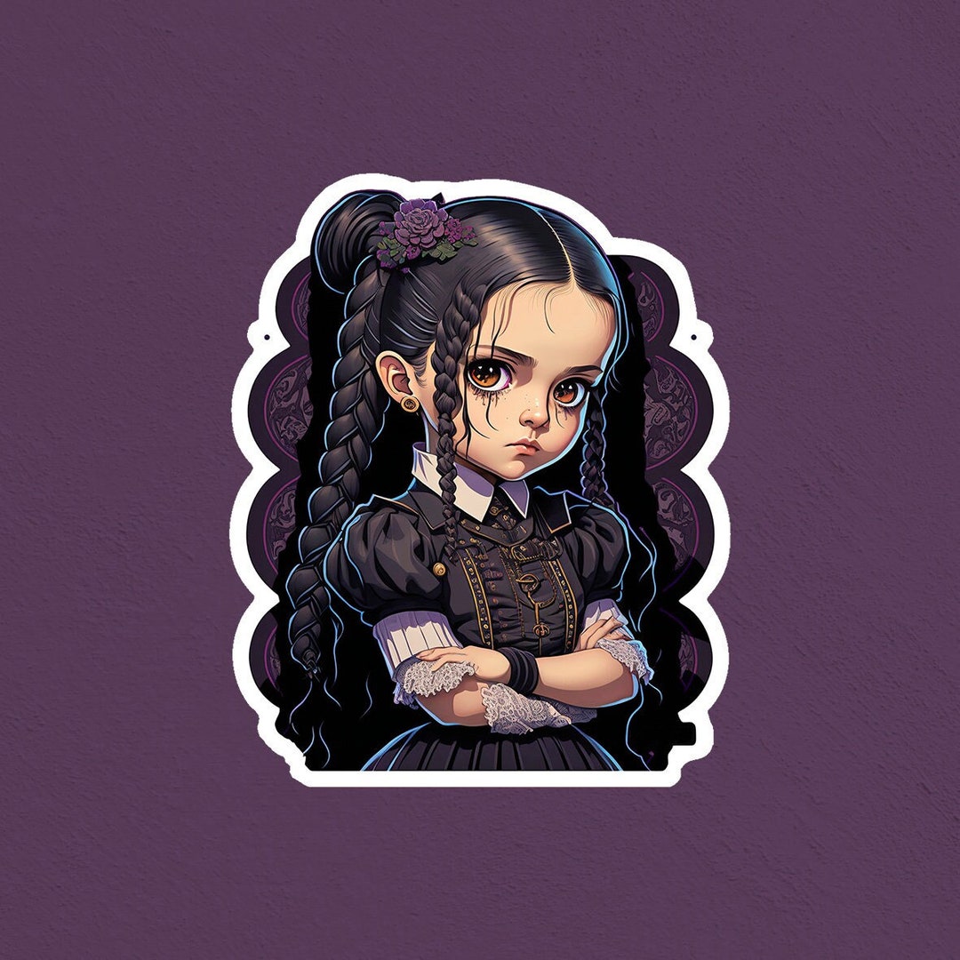 Wednesday Addams PNG 7 Printable Wall Art Instant Download Digital ...
