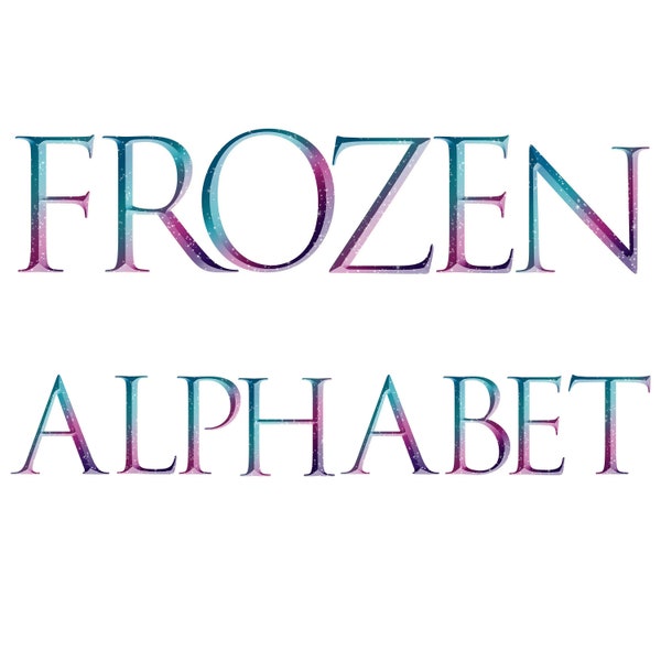 Frozen Alphabet - Etsy