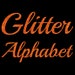 Orange Glitter Alphabet Clipart Scrapbooking Digital Set - Etsy