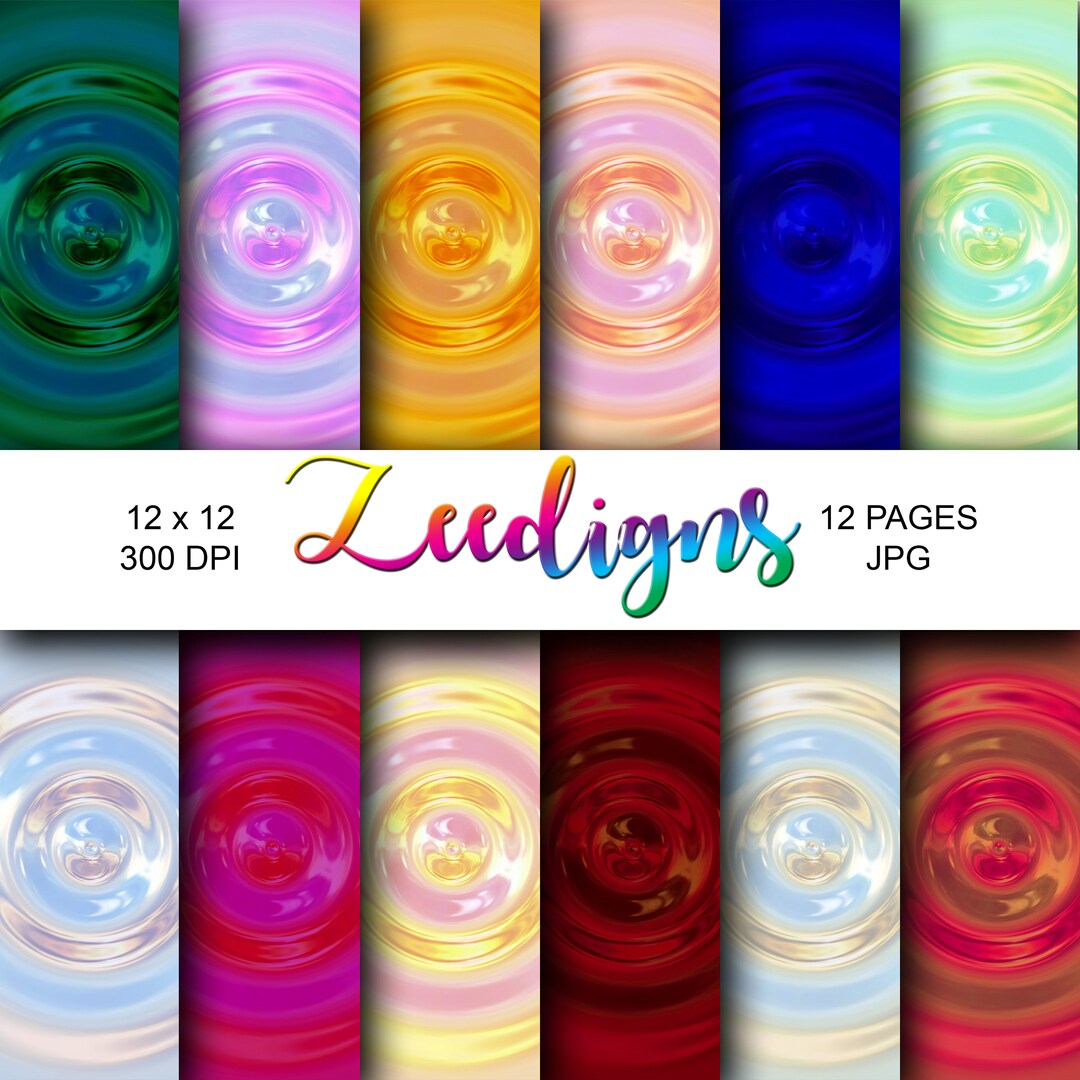 Water Ripple Digital Scrapbook Printable Paper | Digital Paper | Water ...