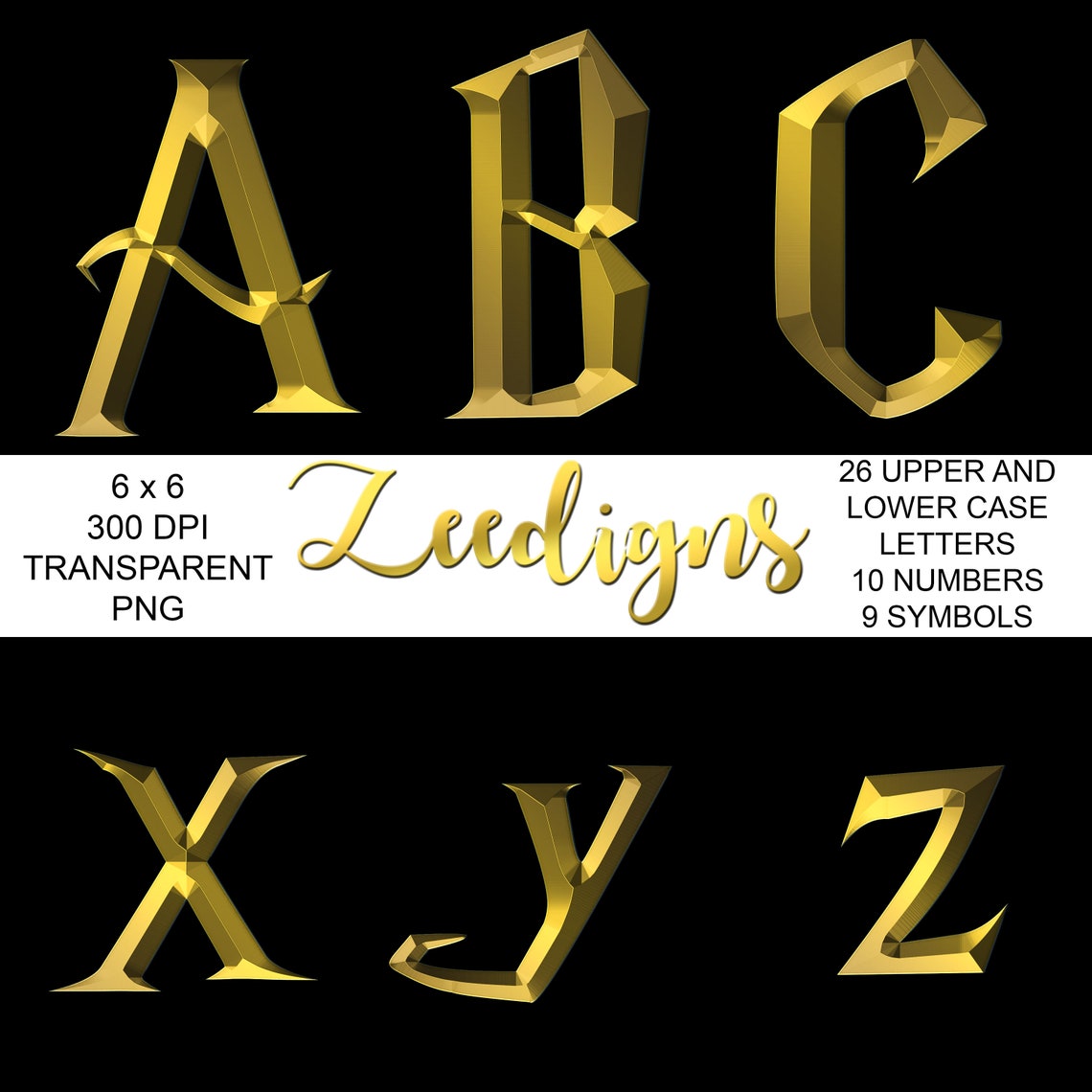 Wizard Alphabet Clipart Scrapbooking Digital Set Printable - Etsy