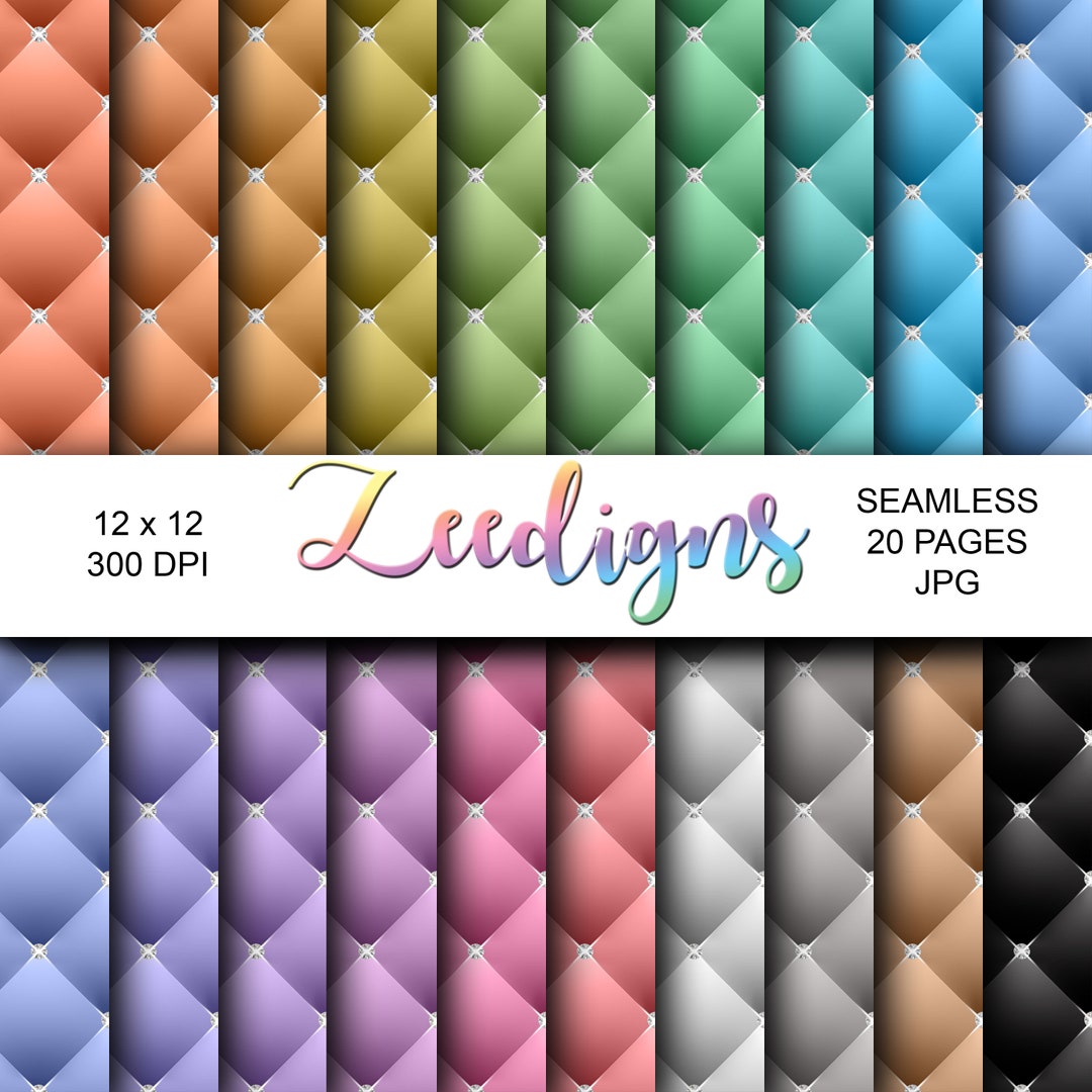 Pastel Tufted Digital Scrapbook Printable Paper | Digital | Seamless ...