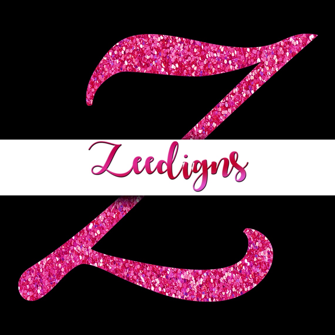 Pink Glitter Alphabet Clipart Scrapbooking Digital Set - Etsy