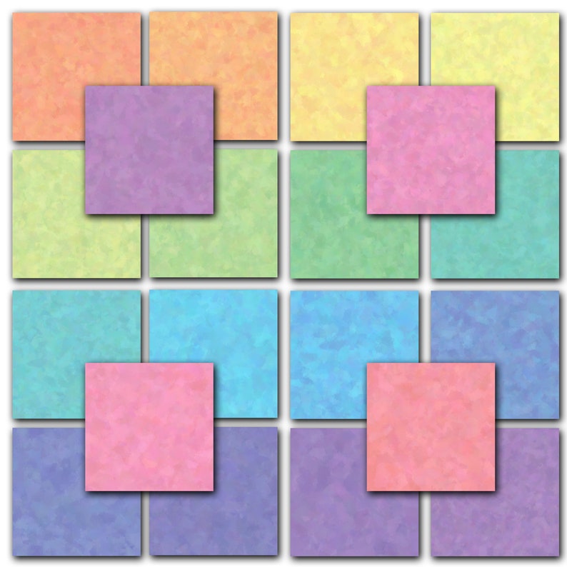 Soft Spring Hues Watercolor Digital Seamless Scrapbook - Etsy