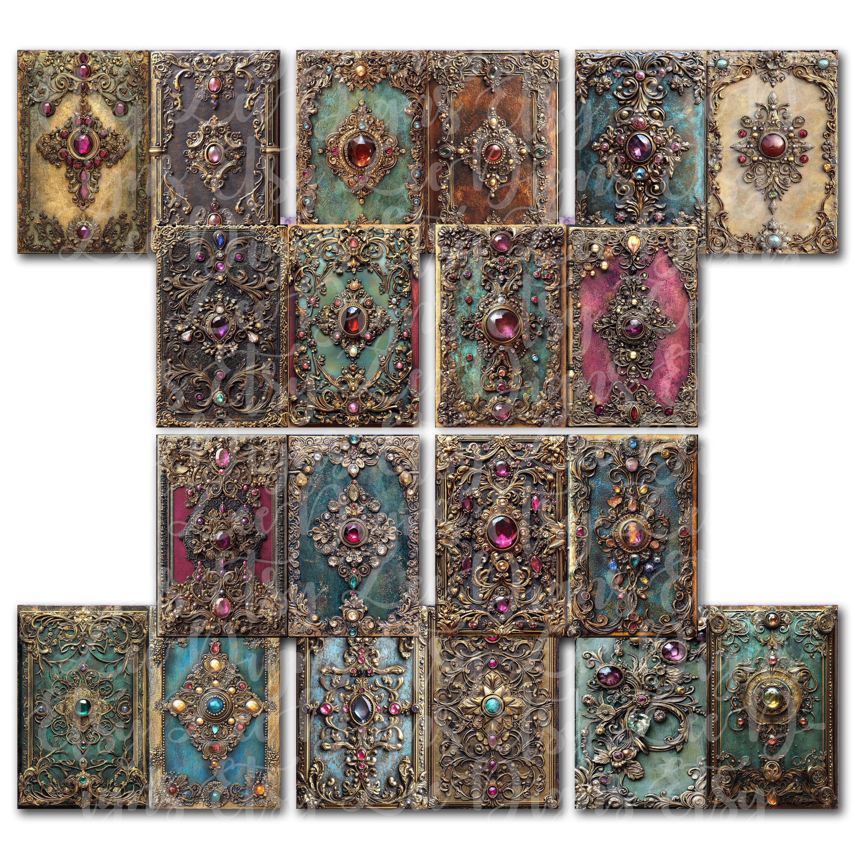 Jewel Junk Journal Printable Pages, Baroque Junk Journal Page Cover ...