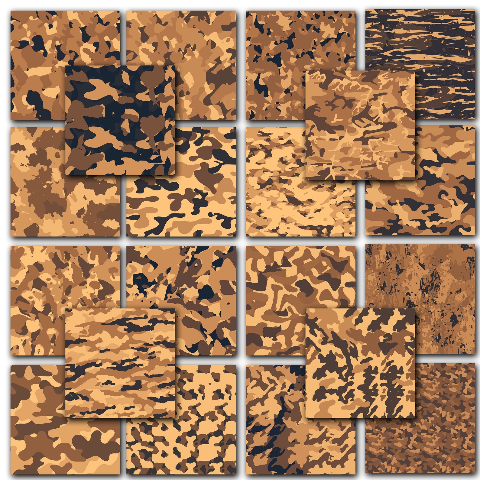 Camouflage Seamless Desert Digital Scrapbook Printable Paper - Etsy