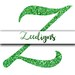 Green Glitter Alphabet Clipart Scrapbooking Digital Set Printable Paper ...