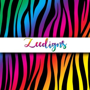 Zebra Gradient Digital Scrapbook Printable Paper | Digital Paper ...