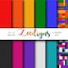 Building Blocks Scrapbook Printable Paper | Digital Paper | Rainbow ...