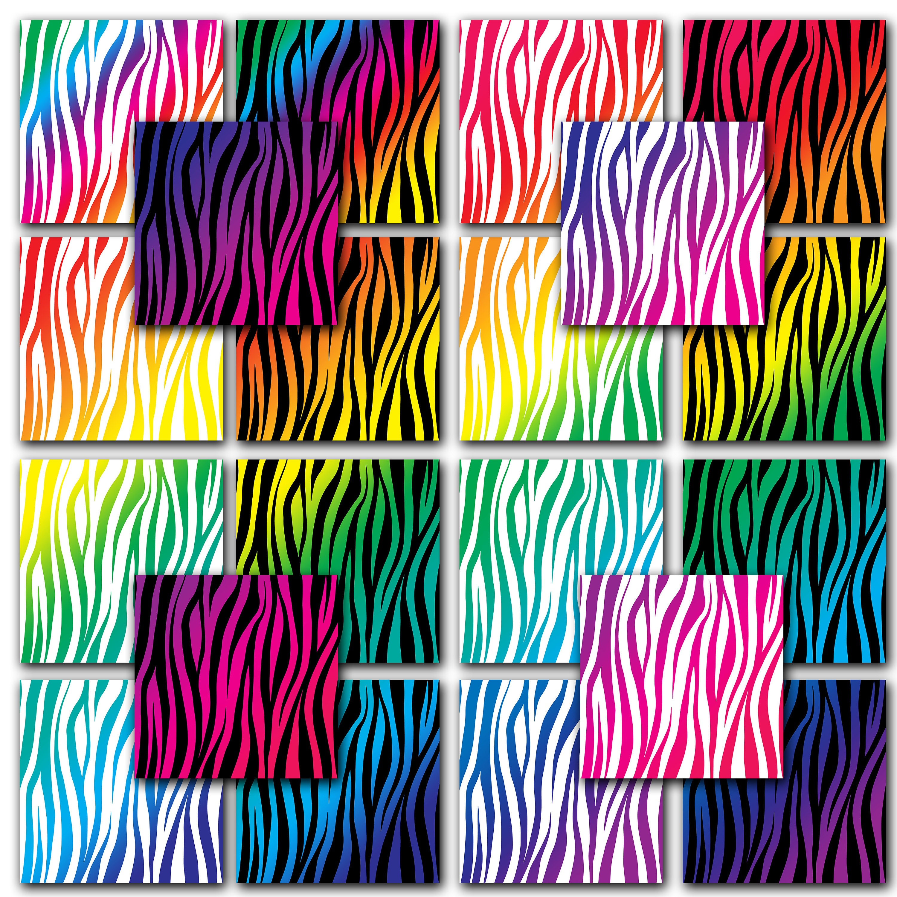 Zebra Gradient Digital Scrapbook Printable Paper Digital - Etsy