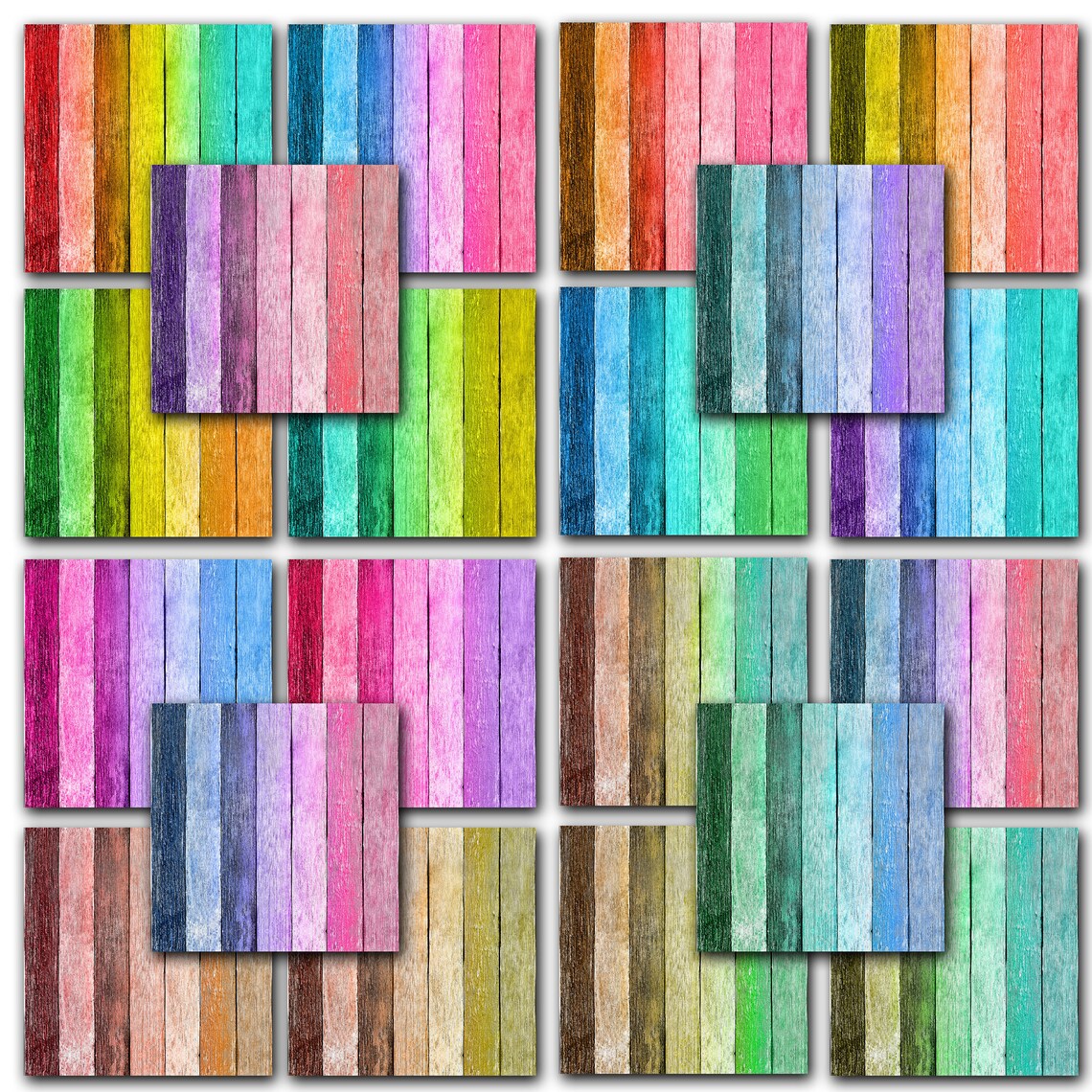 Wooden Planks Seamless Digital Scrapbook Printable Paper | Etsy