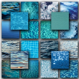 Water Digital Scrapbook Printable Paper | Digital Paper | Water | Ocean ...