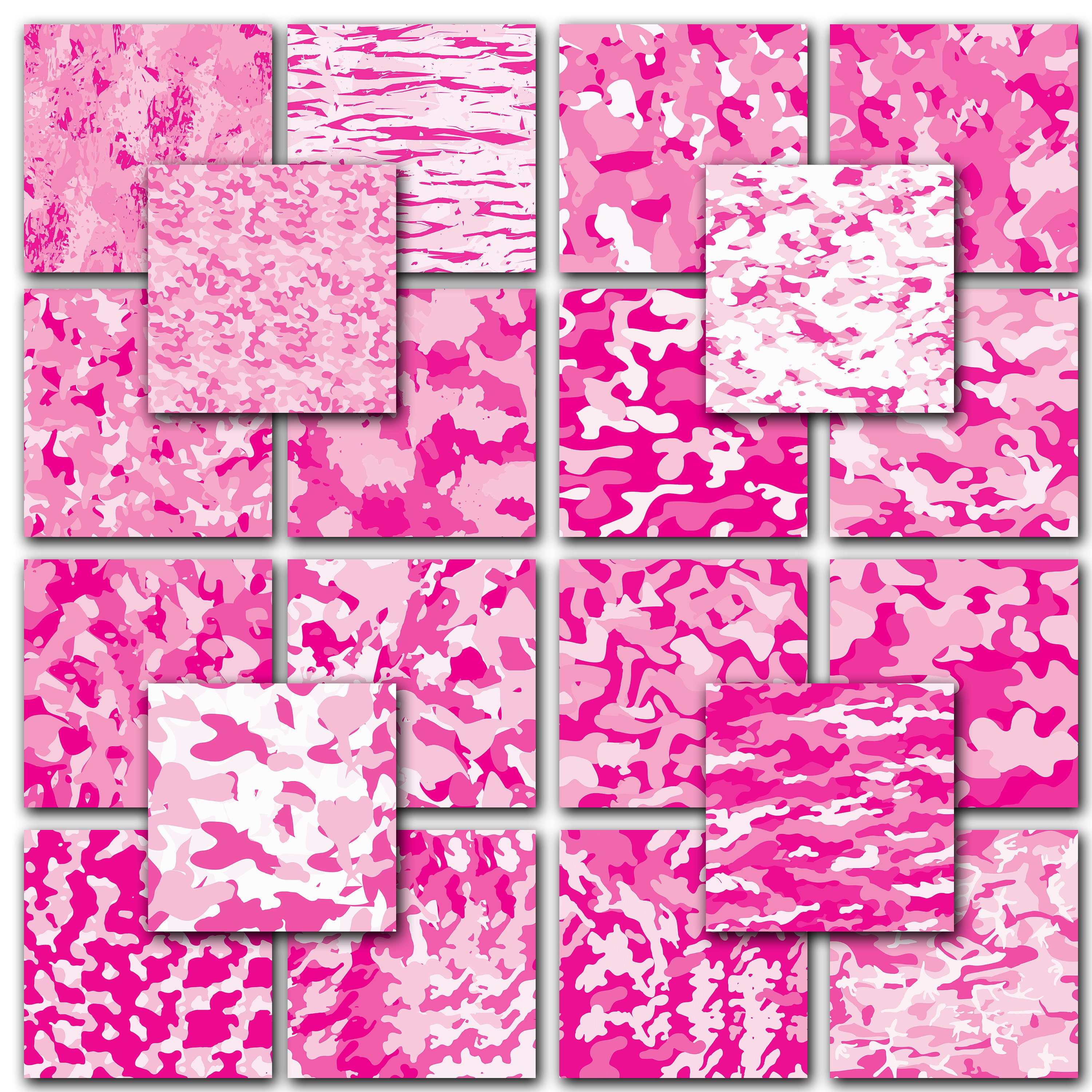 Camouflage Seamless Pink Digital Scrapbook Printable Paper - Etsy