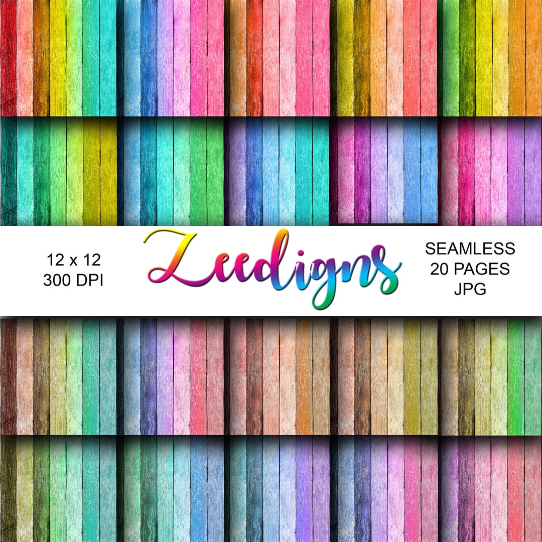 Wooden Planks Seamless Digital Scrapbook Printable Paper | Digital ...