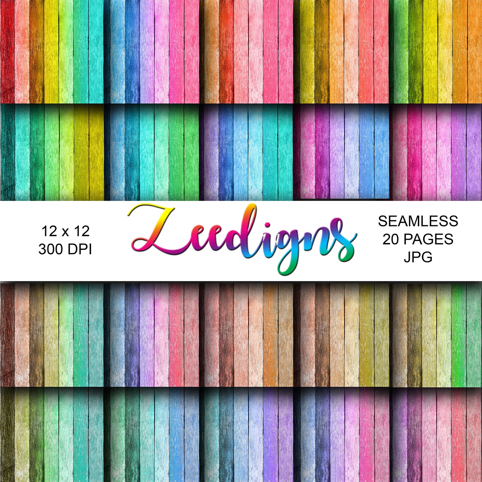 Wooden Planks Seamless Digital Scrapbook Printable Paper - Etsy