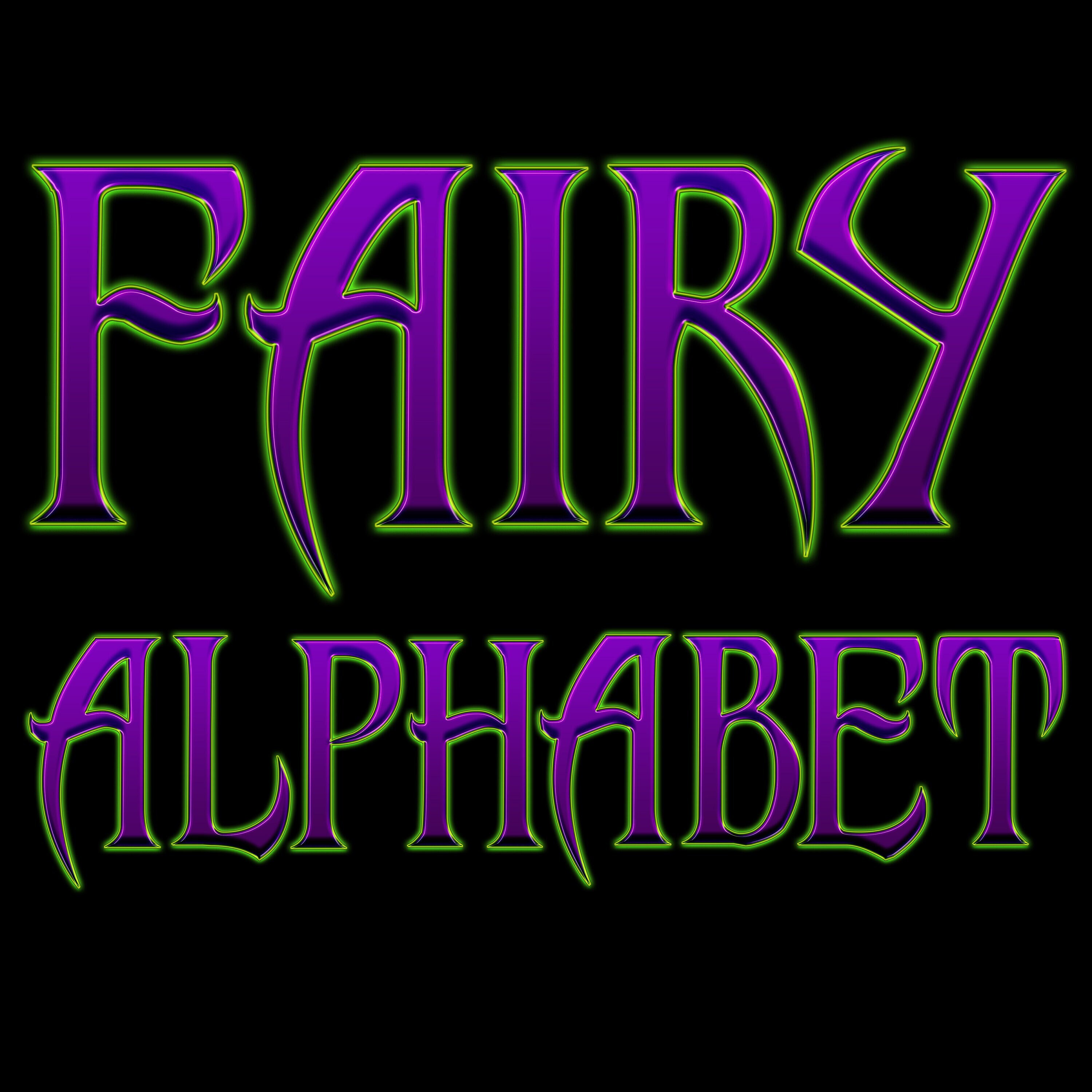 Fairy Alphabet Clipart Scrapbooking Digital Set Printable - Etsy