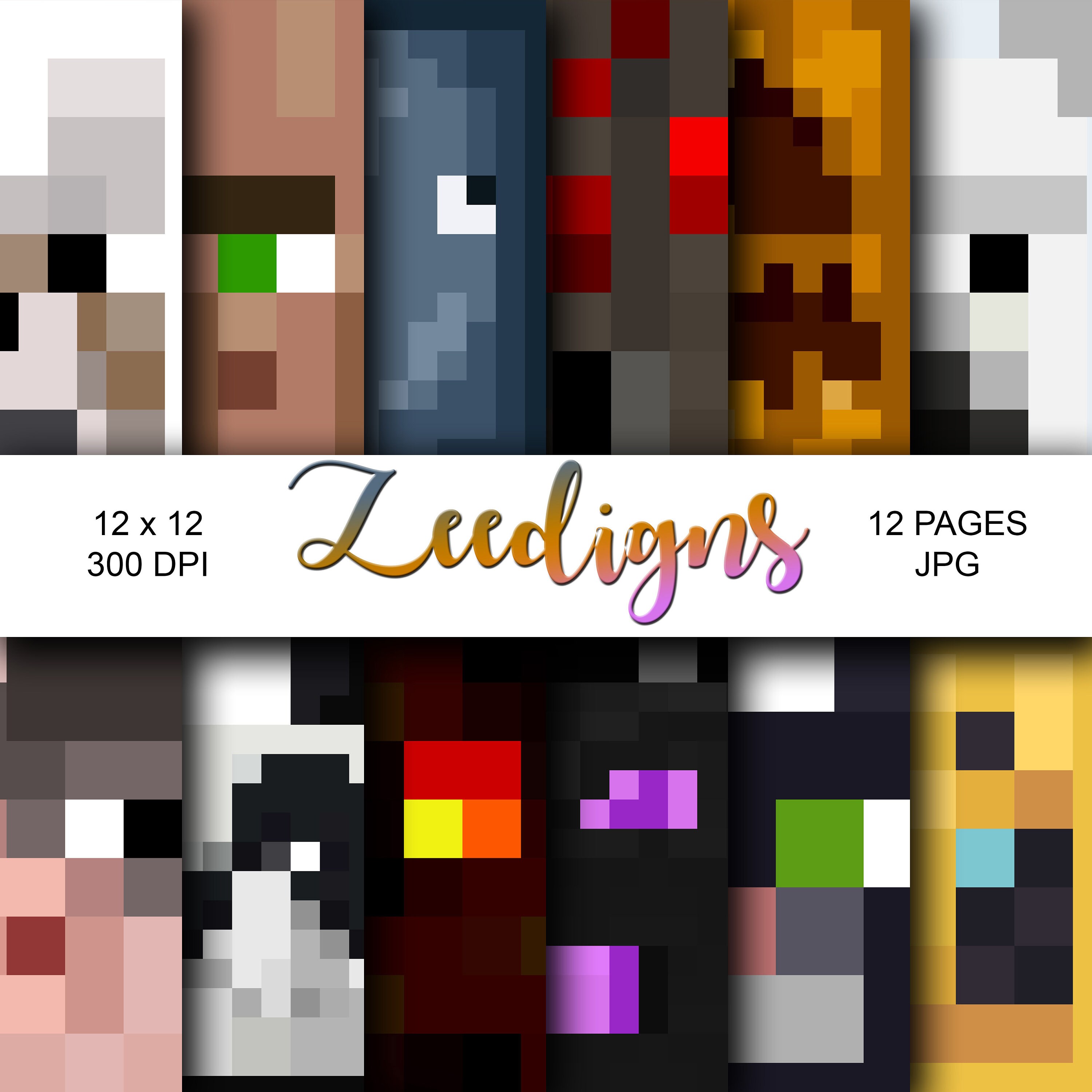 Minecraft Papercraft Squid Boss