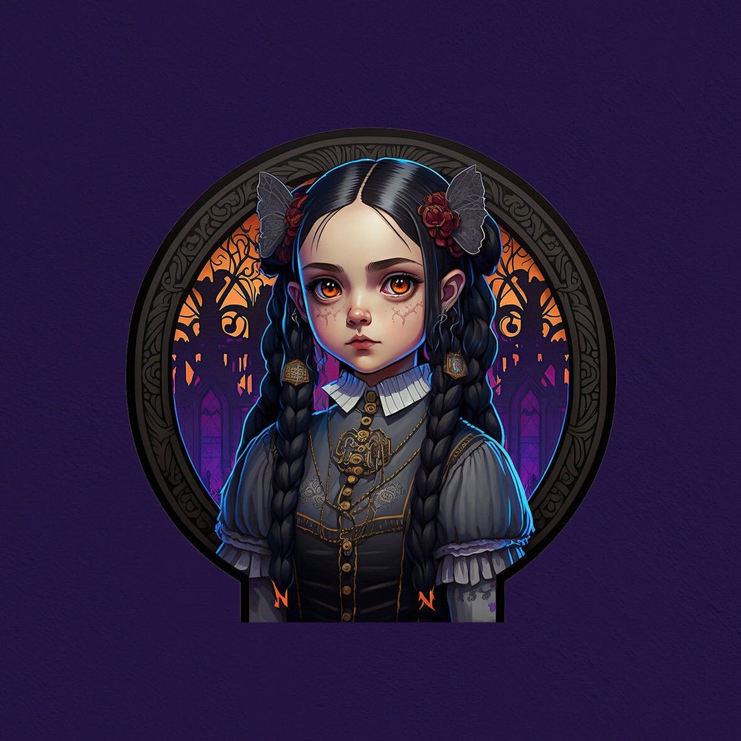 Wednesday Addams PNG 1 Printable Wall Art Instant Download Digital ...