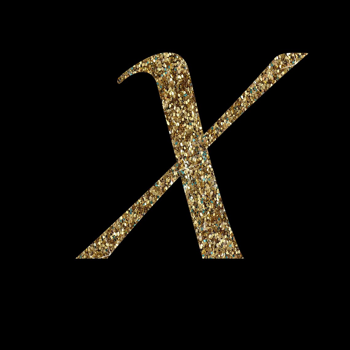 Gold Glitter Alphabet Clipart Scrapbooking Digital Set - Etsy
