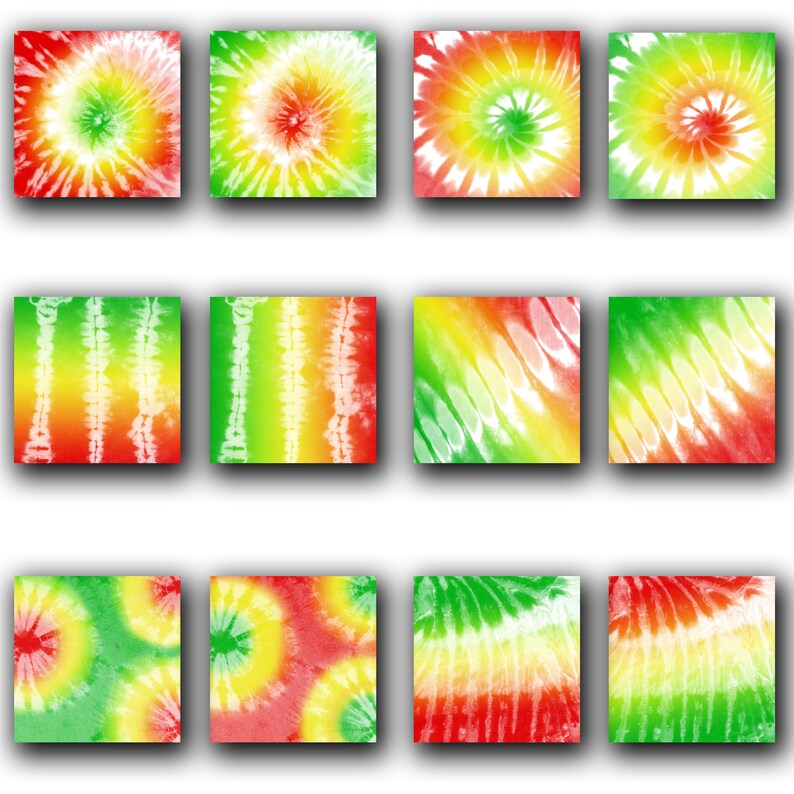 Rasta Tie Die Digital Scrapbook Printable Paper Digital | Etsy