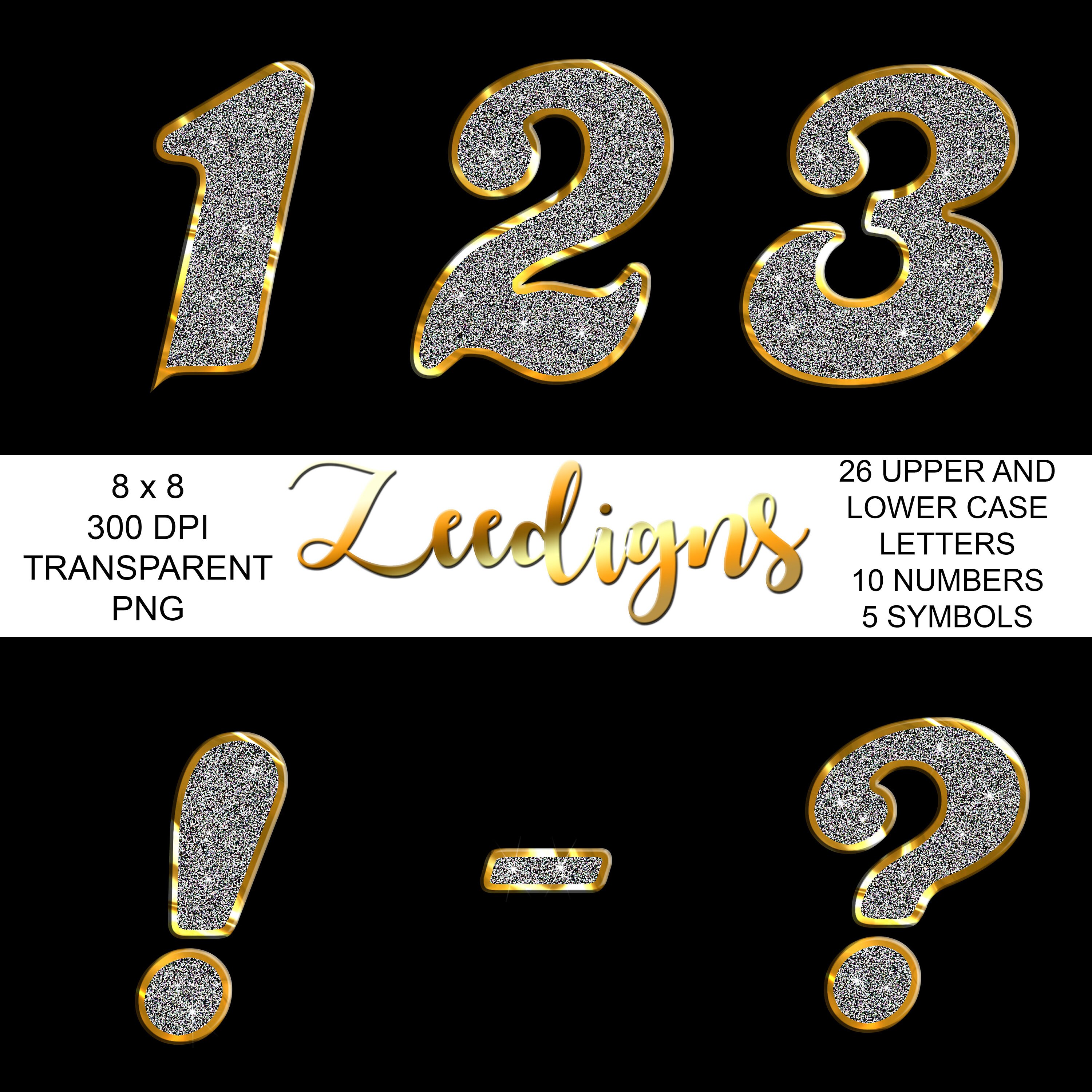 Bling Alphabet Clipart Scrapbooking Digital Set Printable Paper ...