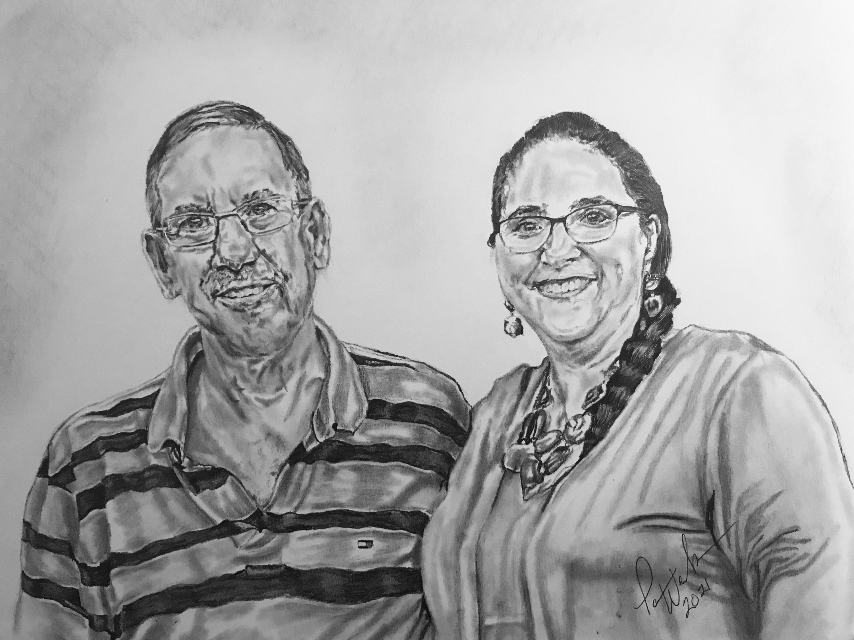 Custom Graphite Portrait From Your Photo - Etsy