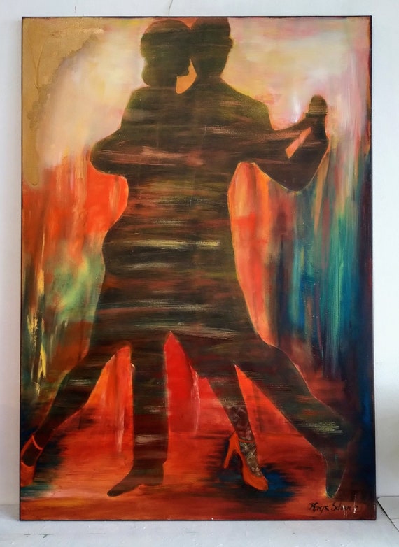 Large Tango Argentino Oil Painting on Canvas - Etsy