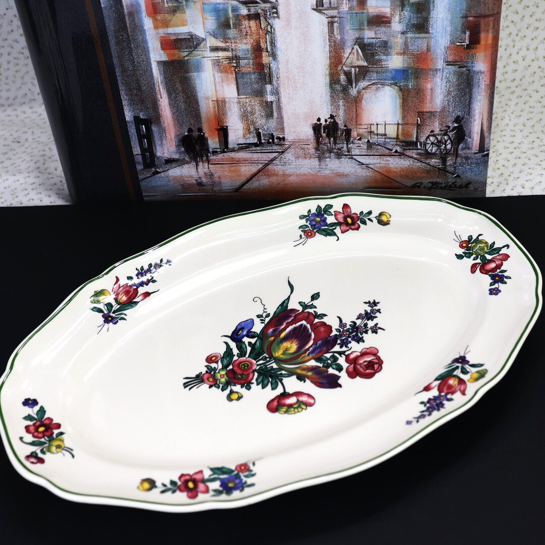 Vintage Villeroy & Boch Porcelain Plate · Old Strasbourg Flower ...