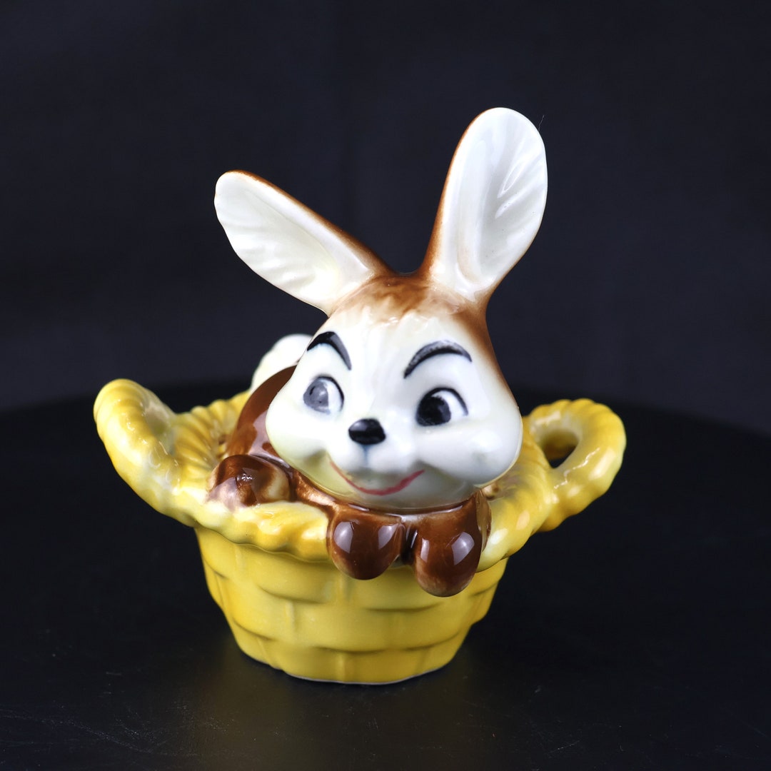 Handmade Rabbit in a Basket Goebel Hummel Porcelain From W. Germany - Etsy