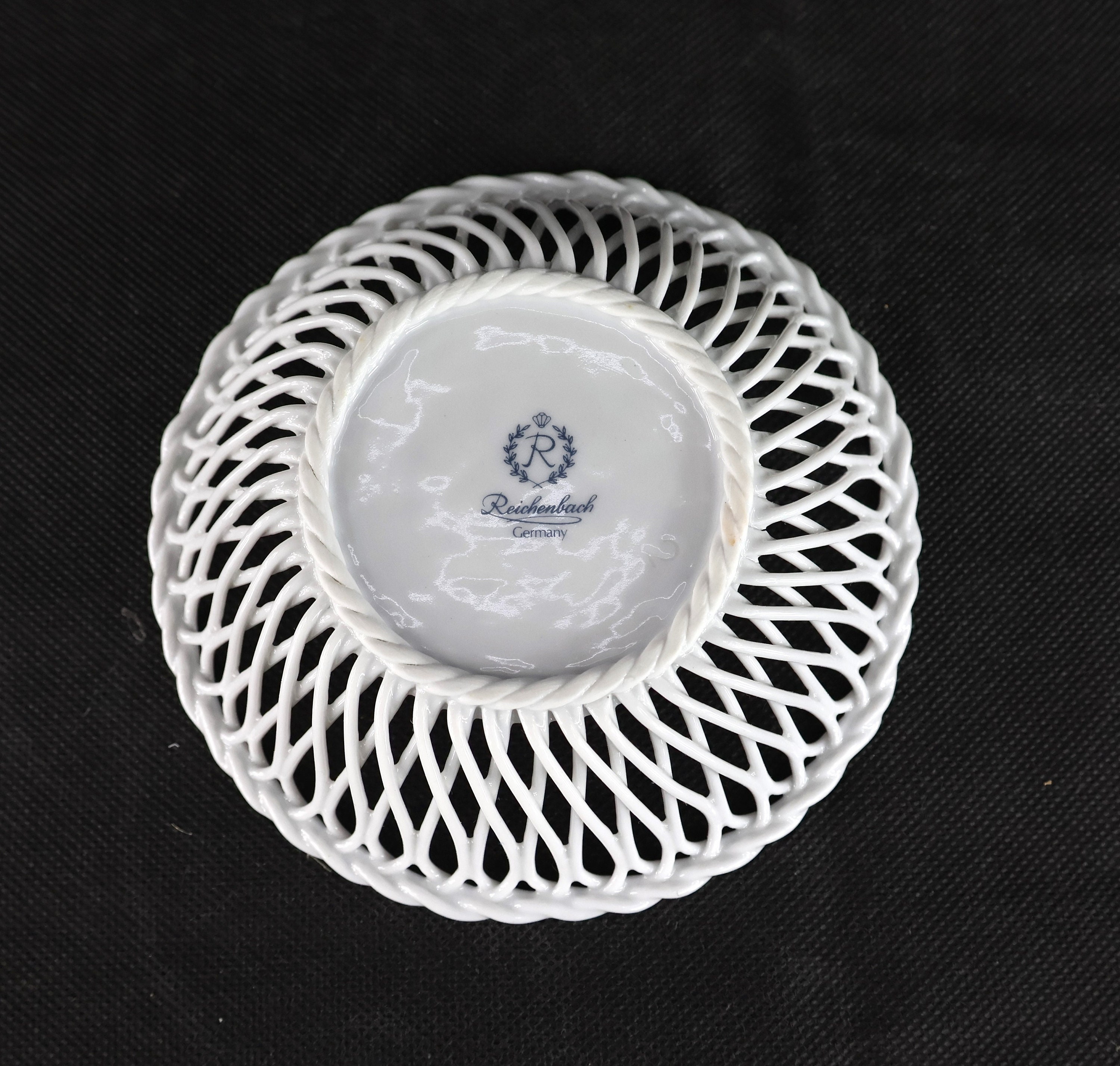 Thuringian Porcelain Reichenbach Decorative Bowl With Flowers Germany ...