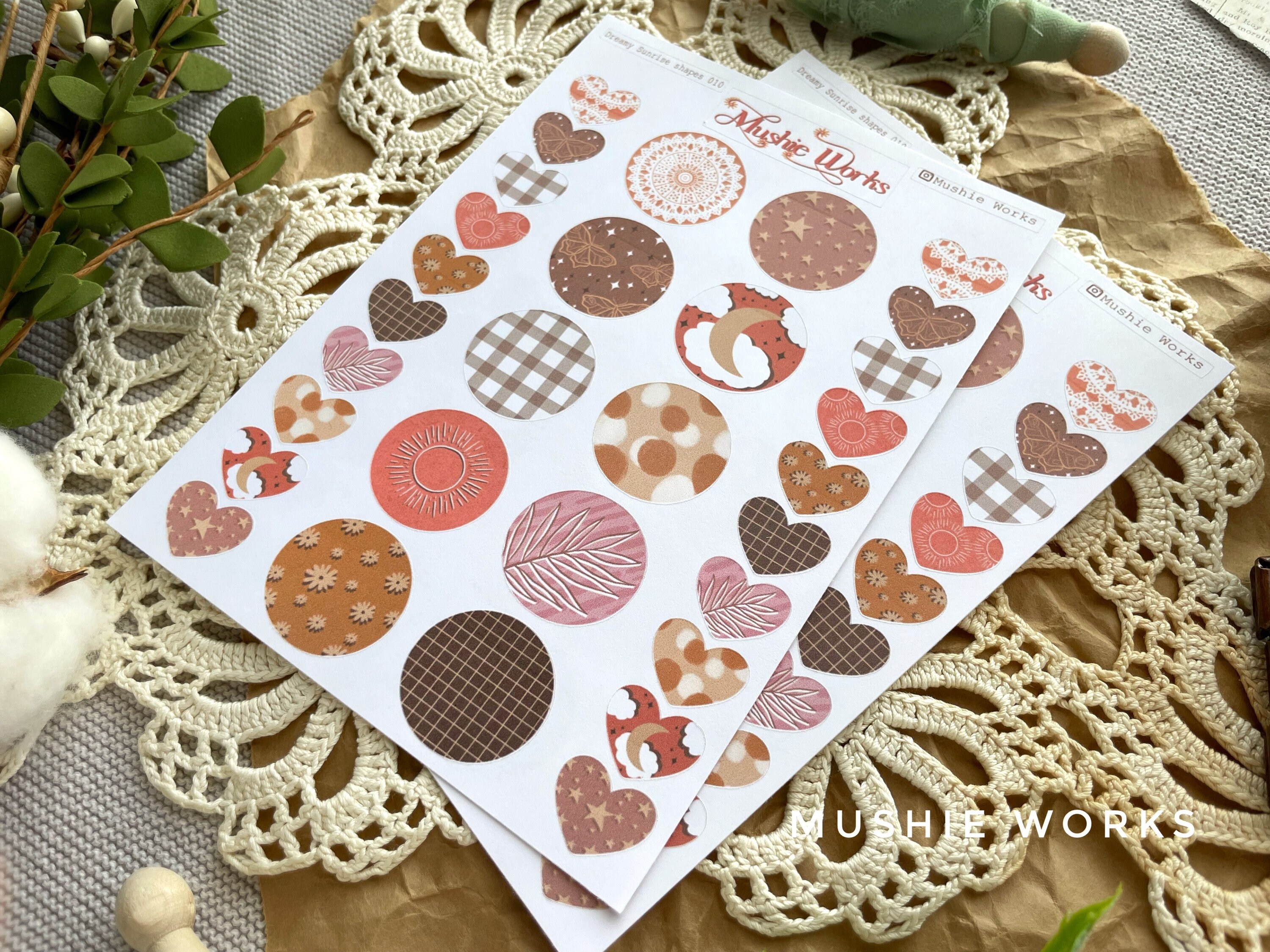 Planner Stickers Bullet Journaling Stickers Dreamy Sunrise Shape ...