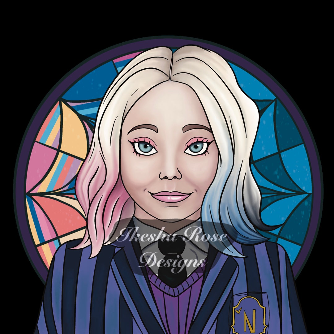 Enid Wednesday Digital Download Addams Family Design Horror - Etsy
