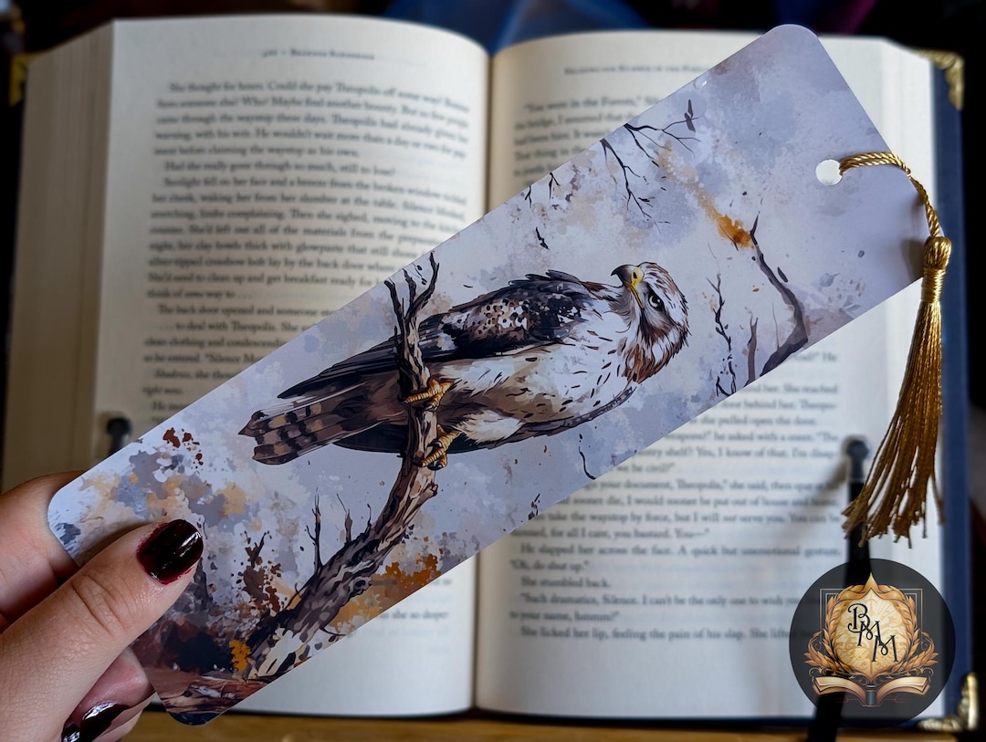 Hawk Bookmark | Fantasy | Red Tailed Hawk | Animal | Native | Laminated ...